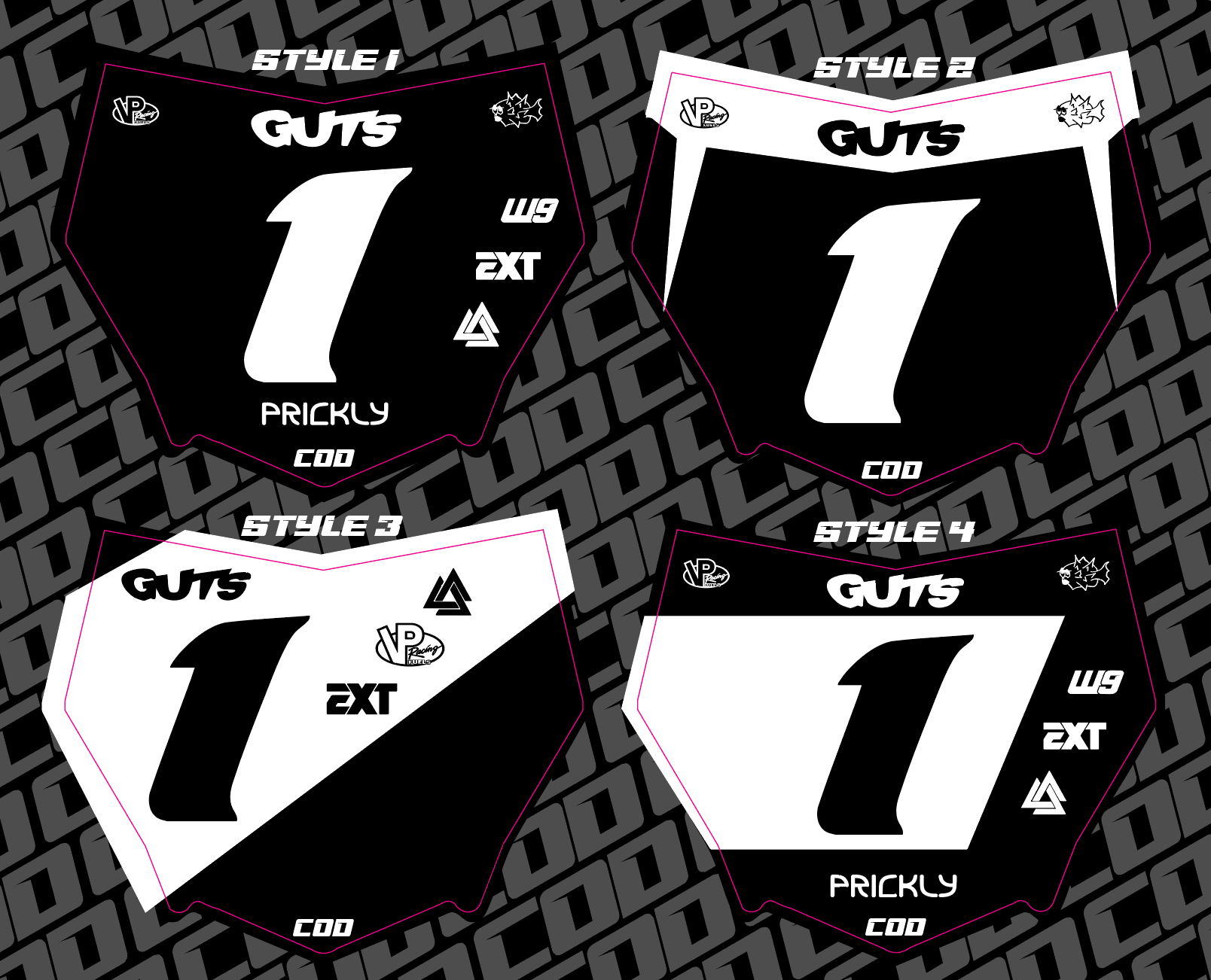 Motocutz Number Plate Decal – YX Mods